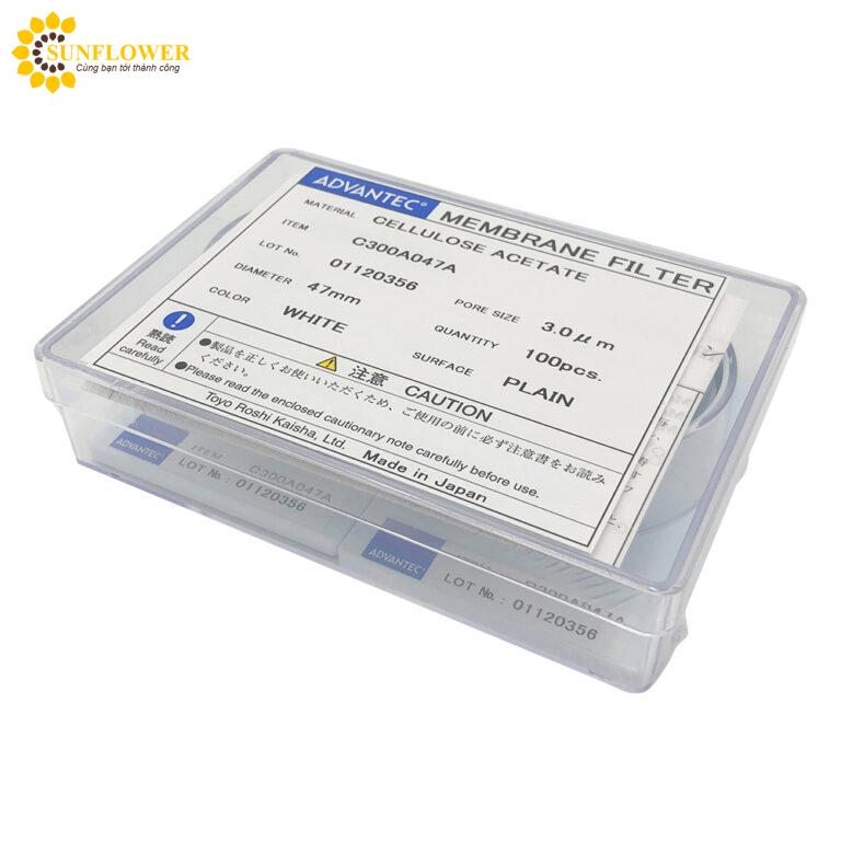 Màng lọc (Cellulose Acetate, lỗ 3μm, 100 cái) ADVANTEC 11130004